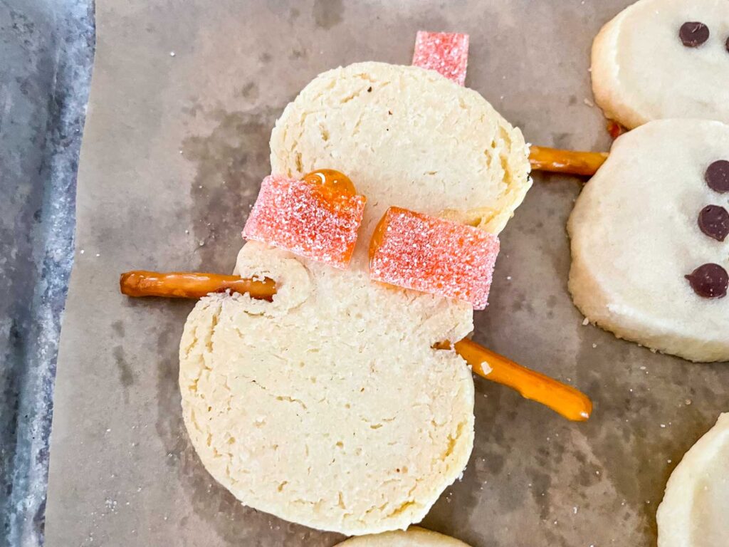 Shortbread Snowman Cookies - Three Olives Branch