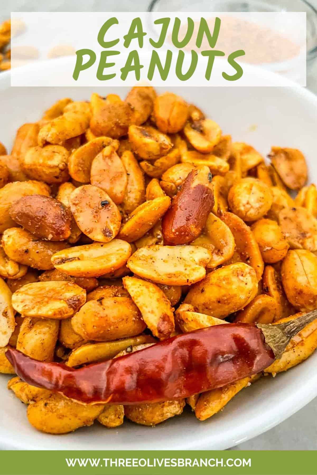 Cajun Spiced Peanuts - Three Olives Branch