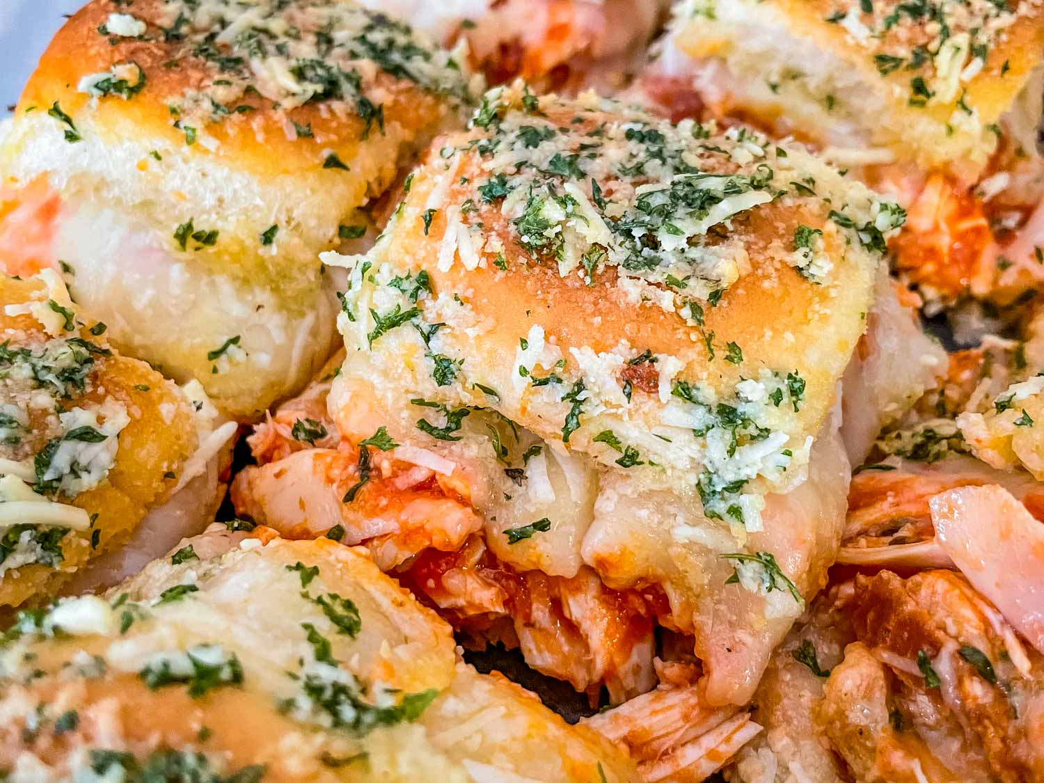 Chicken Parm Sliders - Three Olives Branch