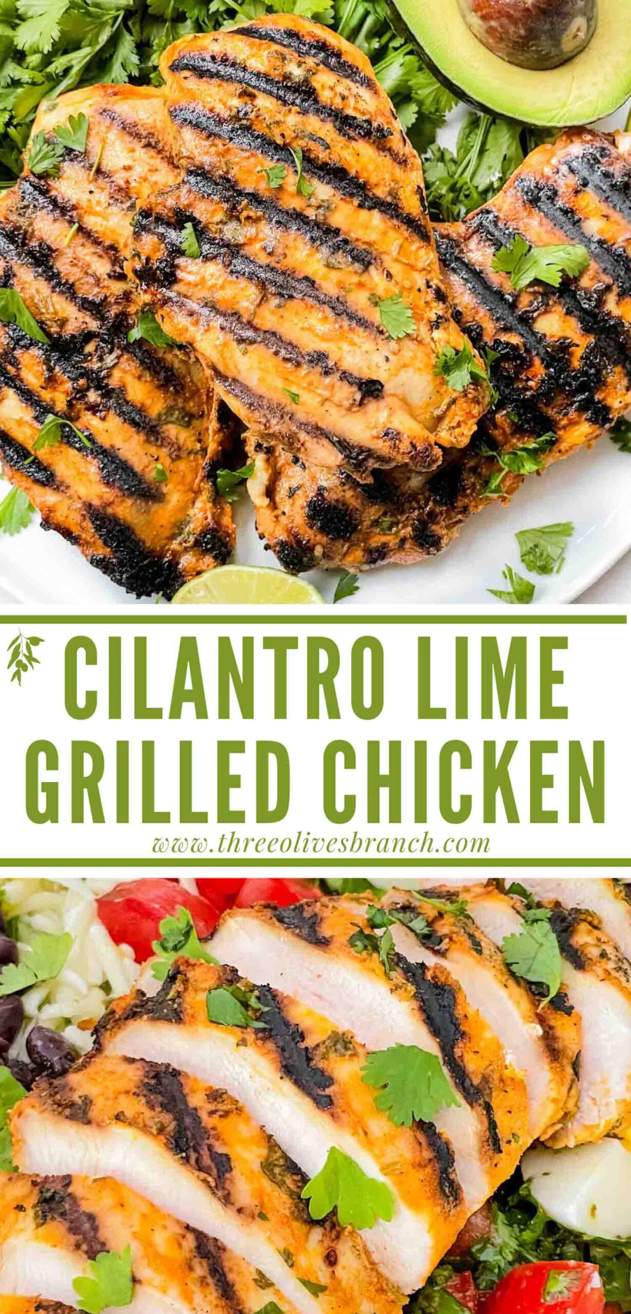 Cilantro Lime Grilled Chicken - Three Olives Branch