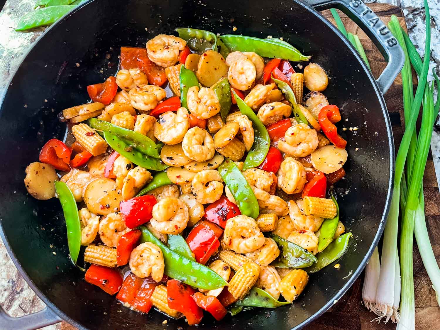Sweet and Sour Shrimp Stir Fry - Three Olives Branch