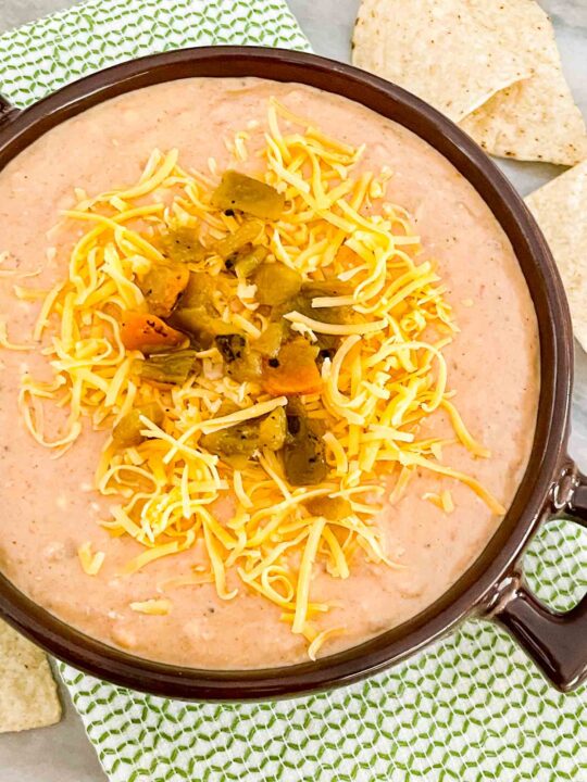 Hatch Green Chile Bean Dip Recipe - Three Olives Branch