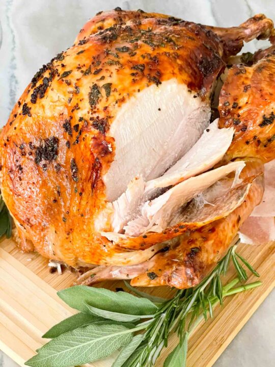 Italian Herb Butter Roasted Turkey - Three Olives Branch