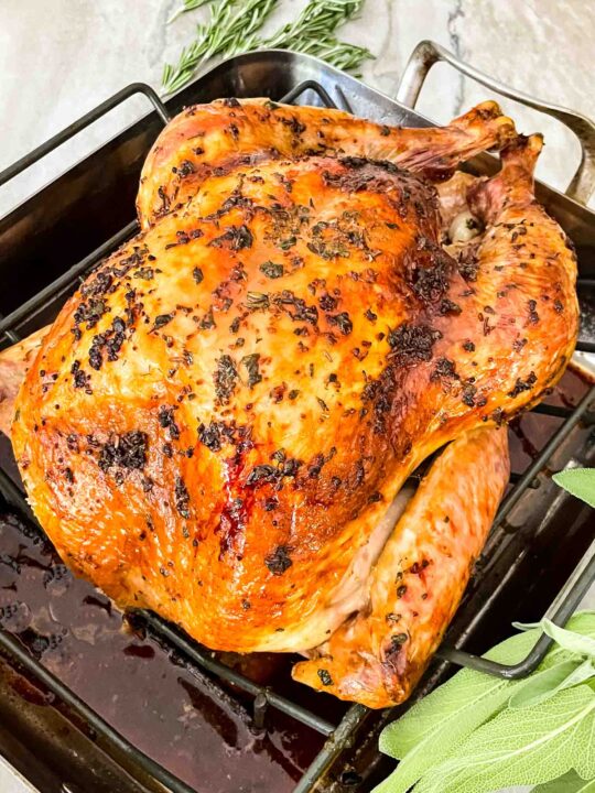Italian Herb Butter Roasted Turkey - Three Olives Branch