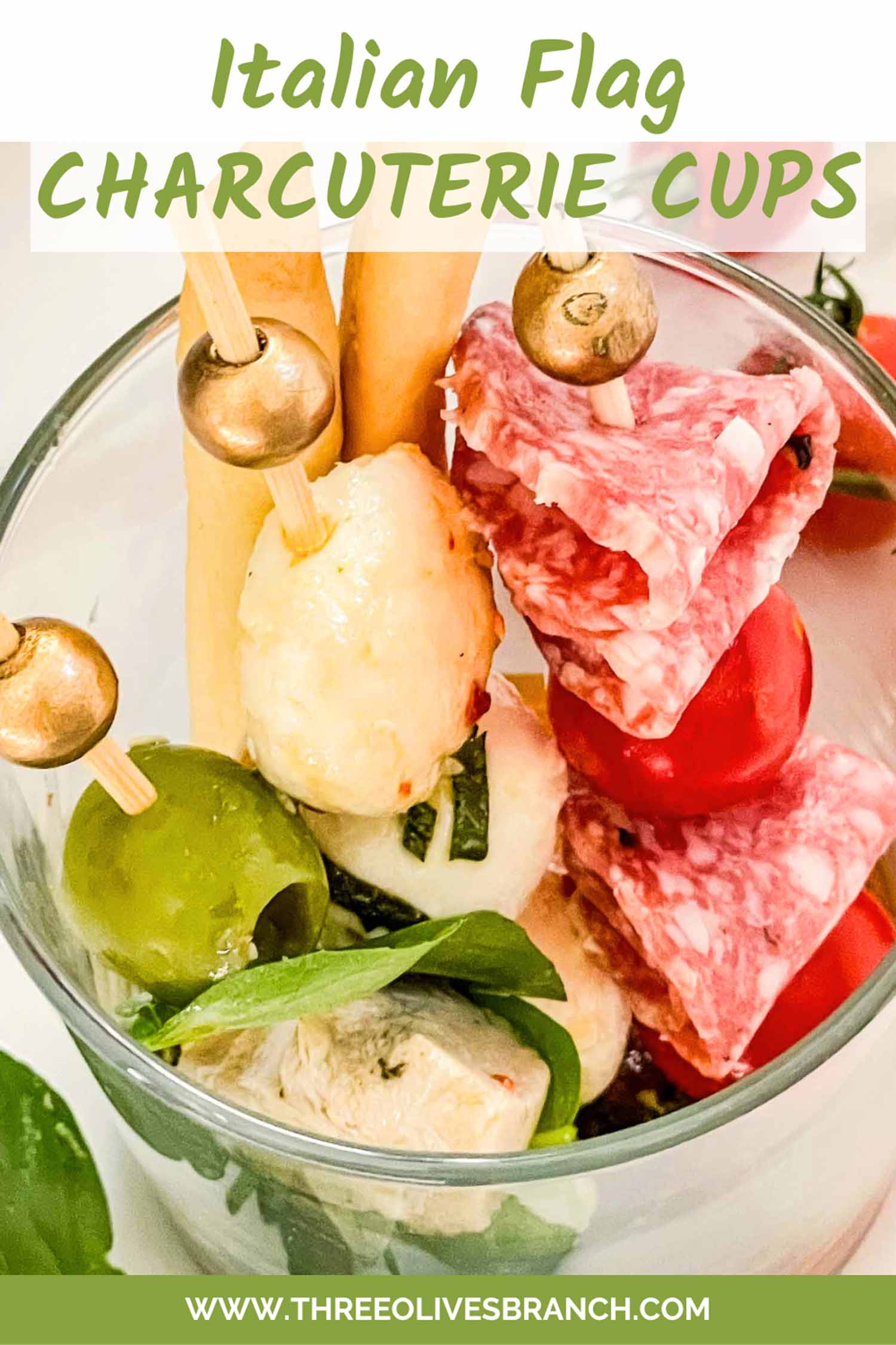 Individual Italian Charcuterie Cups - Three Olives Branch