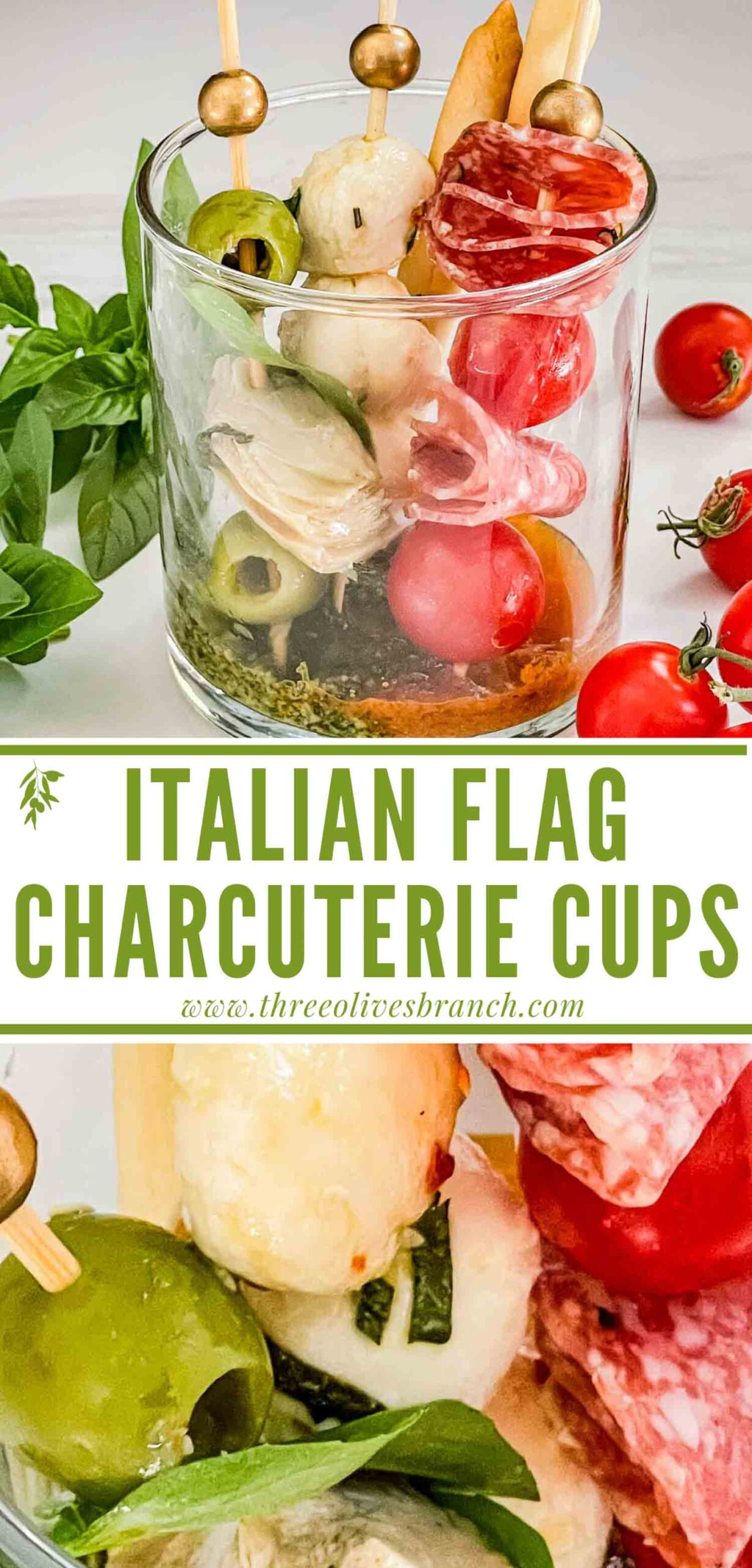 Individual Italian Charcuterie Cups - Three Olives Branch