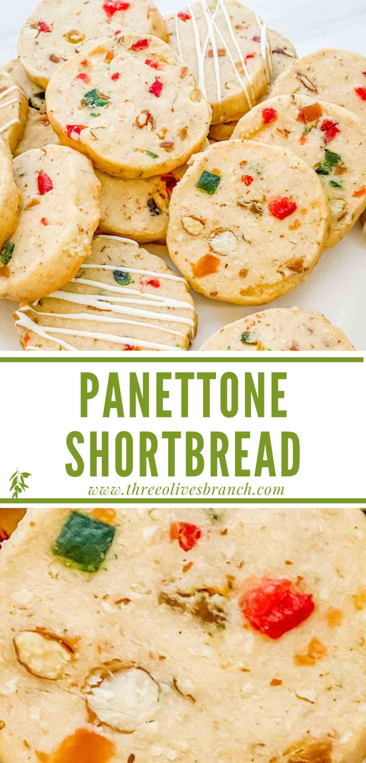 Panettone Fruitcake Shortbread - Three Olives Branch