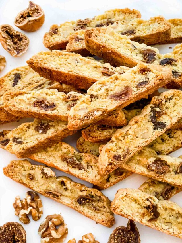 Fig Walnut Biscotti - Three Olives Branch