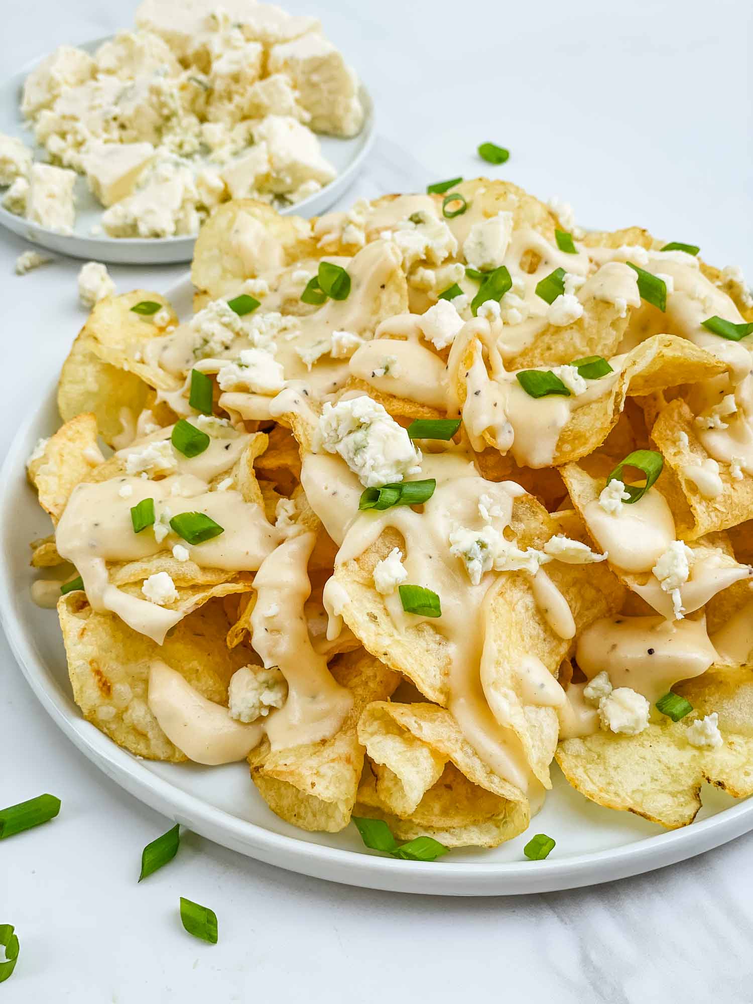 Copycat Bennigan's Blue Cheese Chips - Three Olives Branch