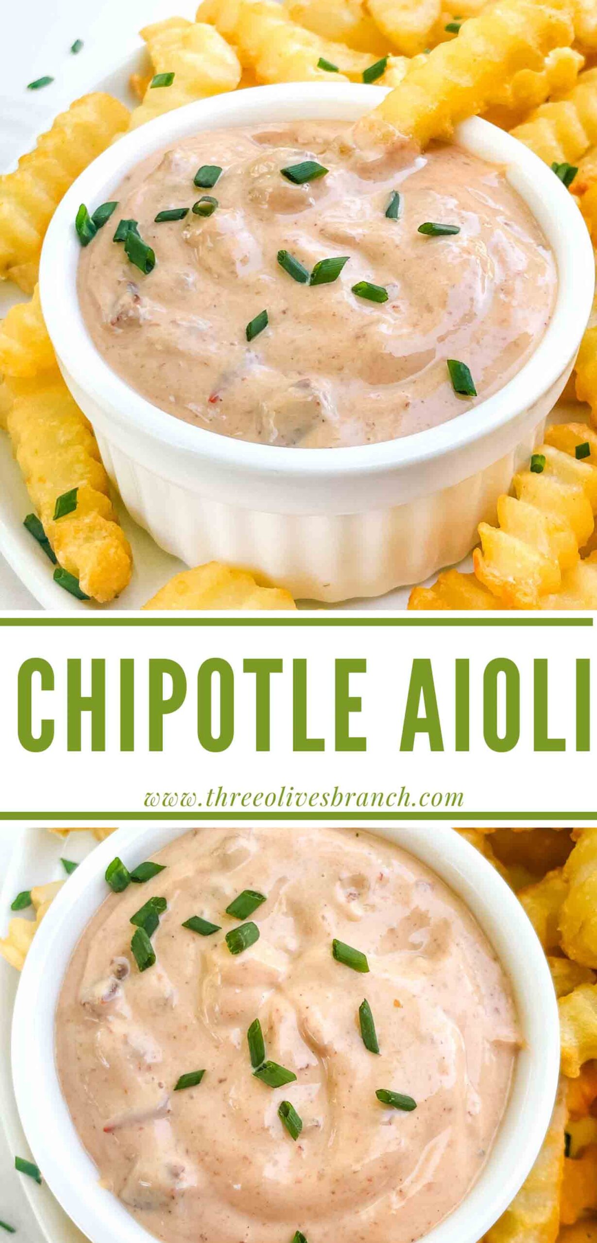 Homemade Chipotle Aioli Sauce - Three Olives Branch