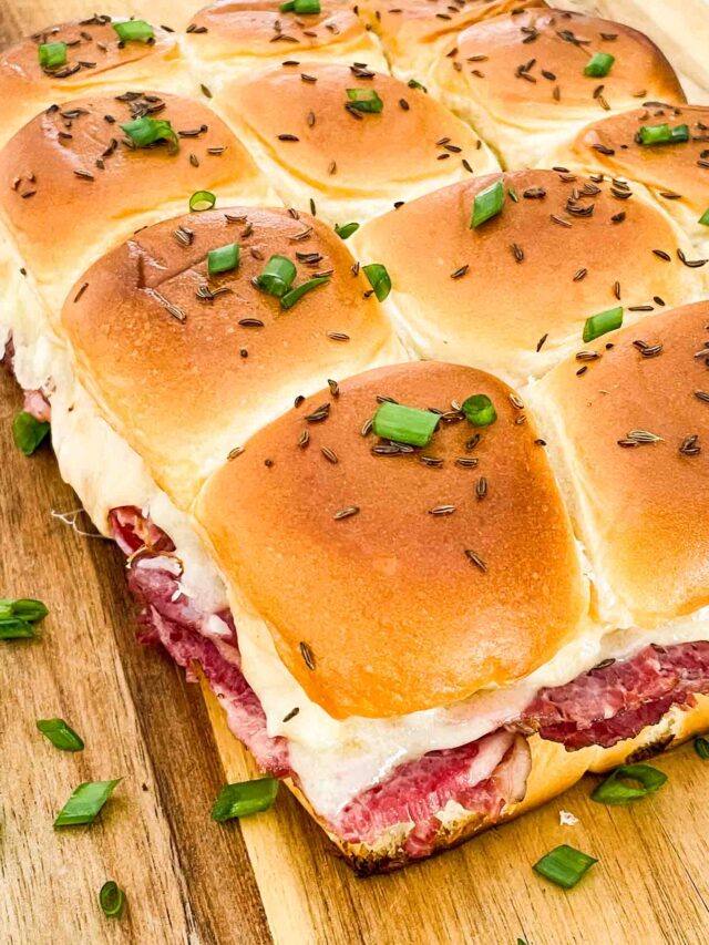 Corned Beef Reuben Sliders - Three Olives Branch