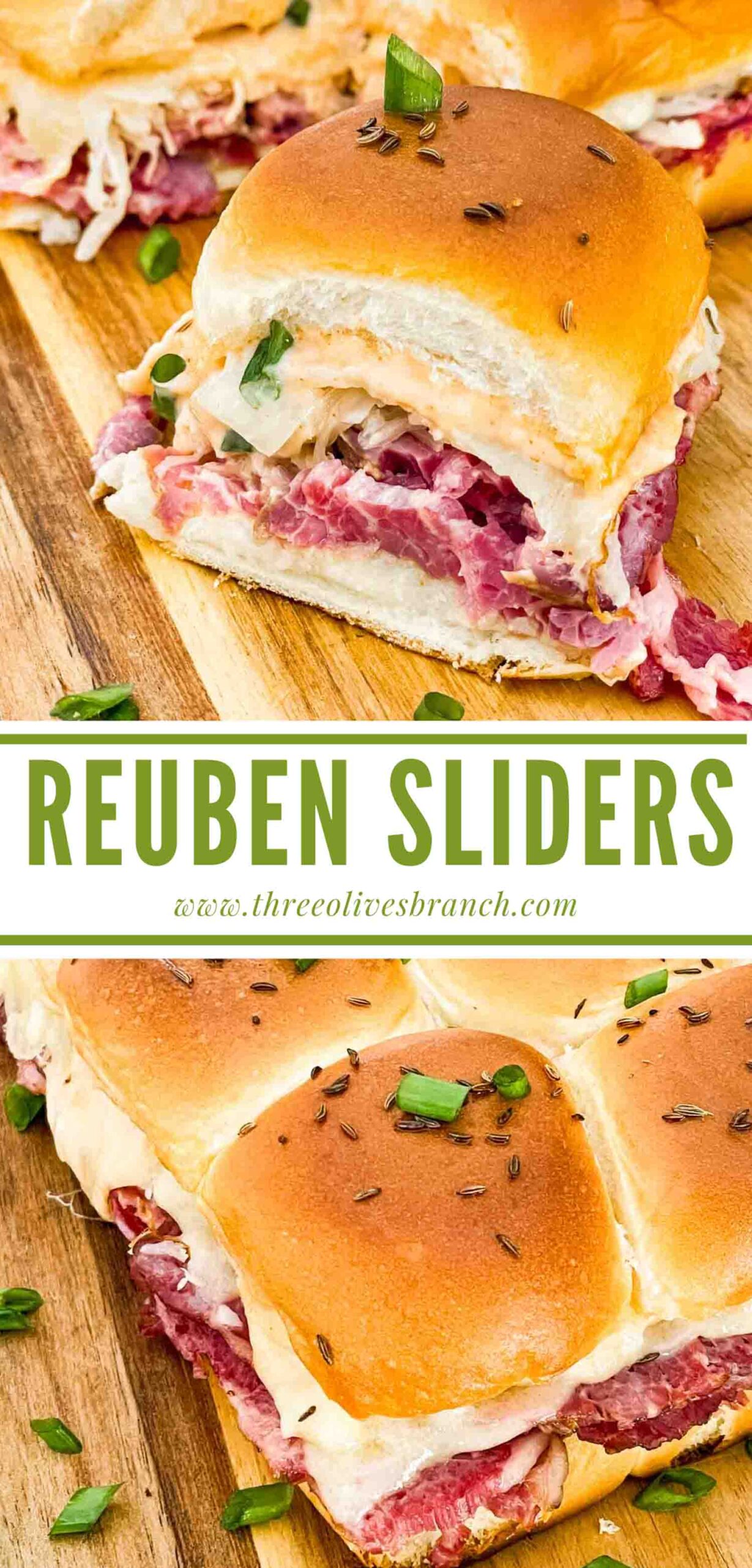 Corned Beef Reuben Sliders - Three Olives Branch