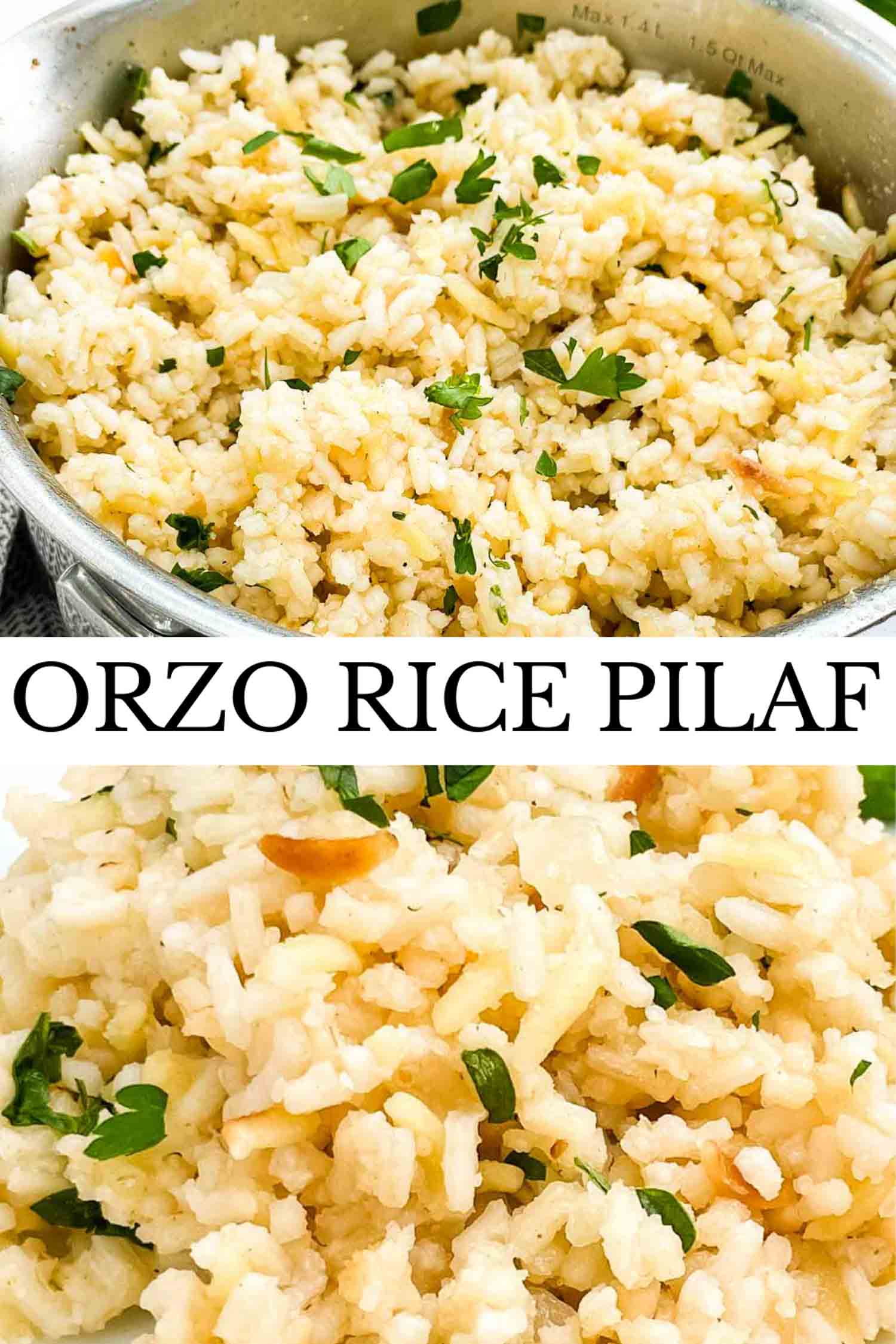 Herbed Rice Pilaf with Orzo - Three Olives Branch