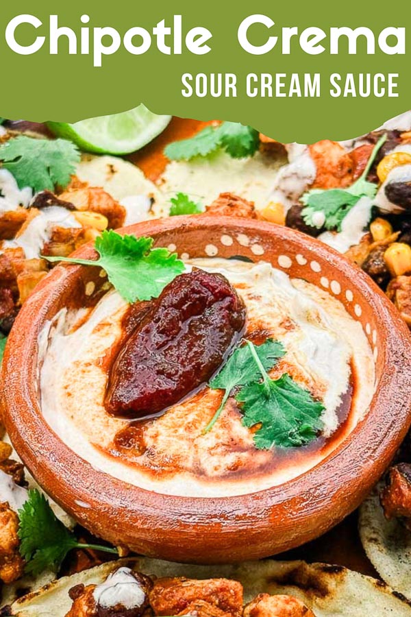 Homemade Chipotle Crema Sauce - Three Olives Branch